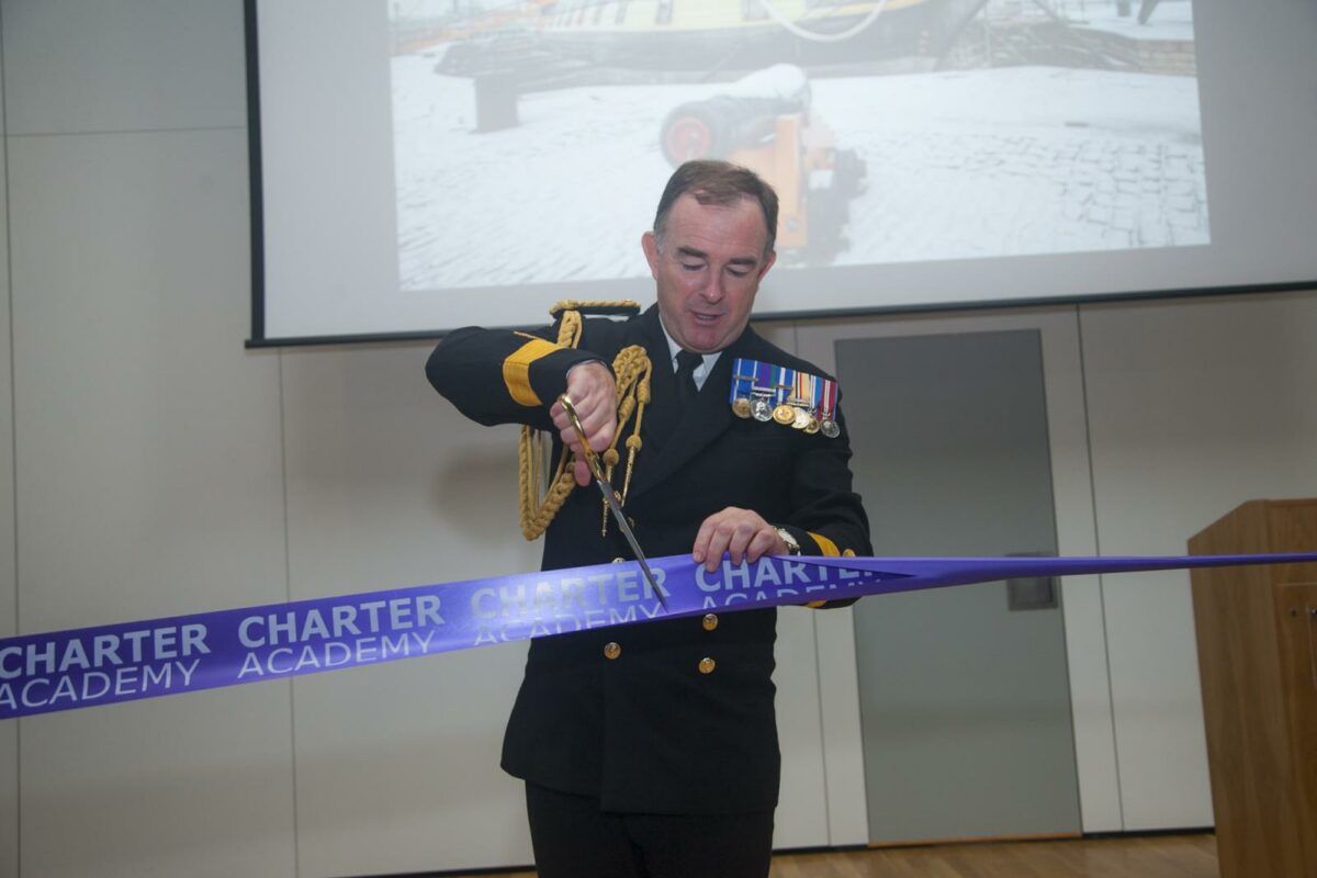 Royal Navy Commodore opens new Charter Academy building – Ark